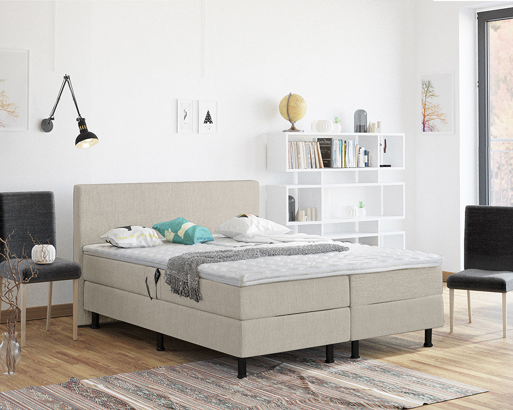 Adriana Elektrische Boxspring - Beige – Budget-Bed.nl